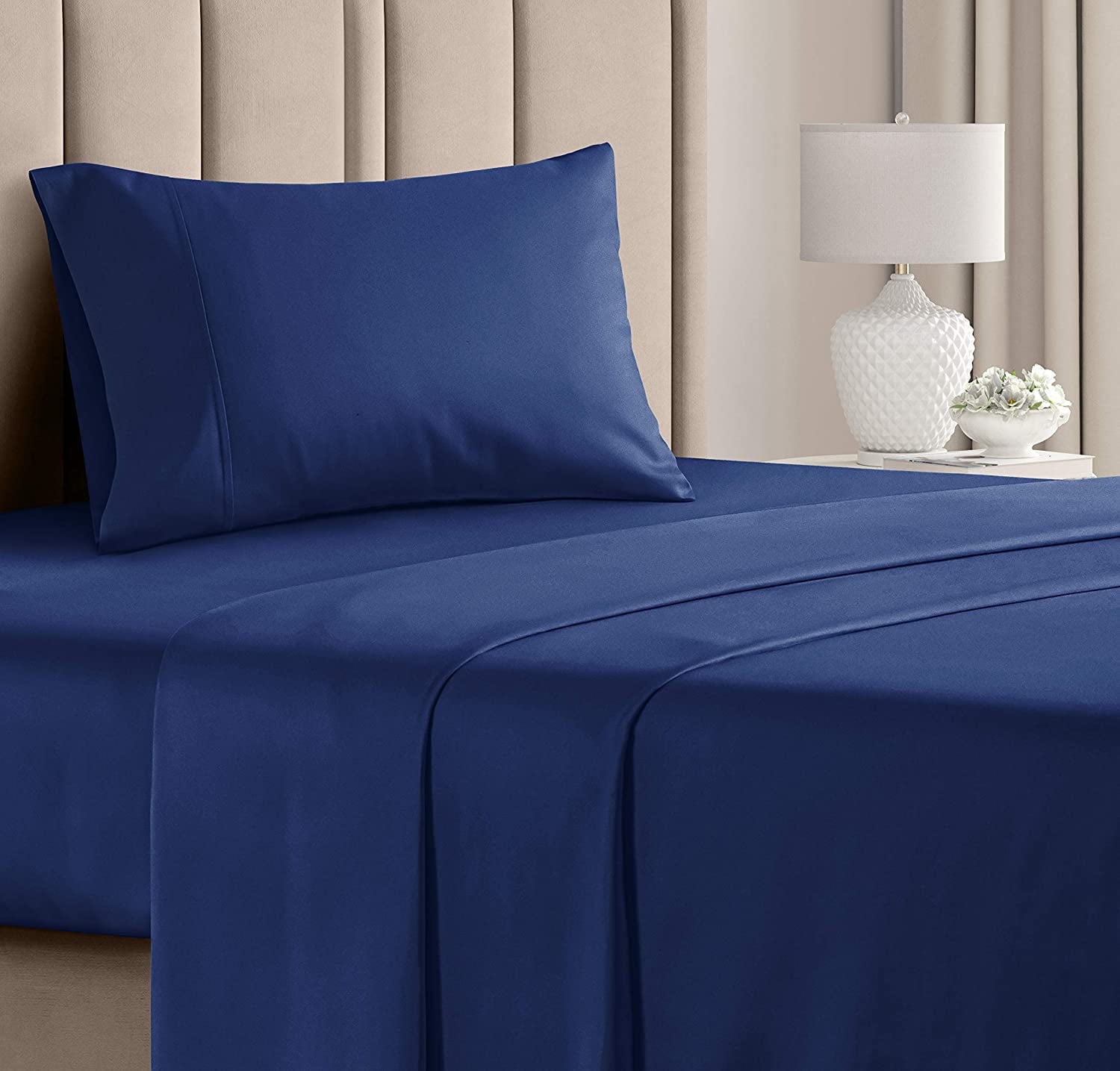 CGK Linens 3-Piece 400 Thread Count Cotton Sheet Set - Twin XL Size 100 ...