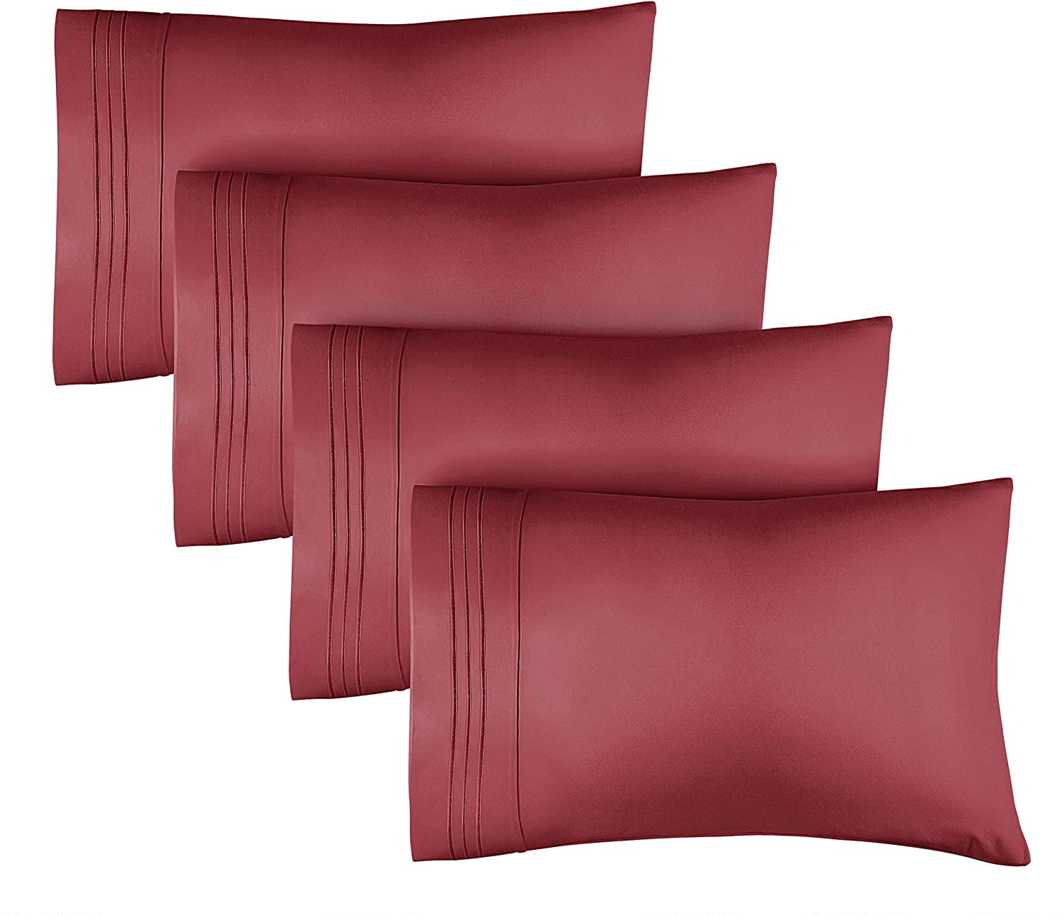 CGK Linens Extra Soft Pillowcases Set of 4 - Queen / Standard Size ...