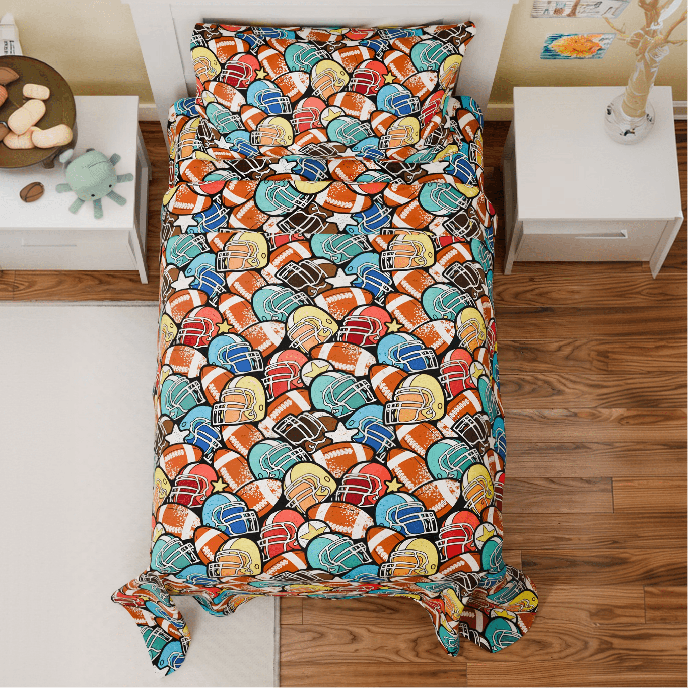 CGK Linens Soft & Vibrant Kids Sheet Set - Full Size, Color Rush ...