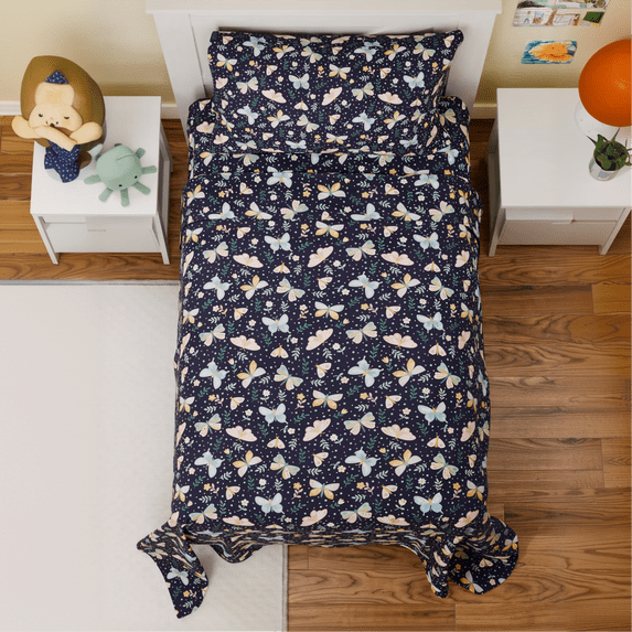 CGK Linens Soft & Vibrant Kids Sheet Set - Twin Size, Butterfly ...
