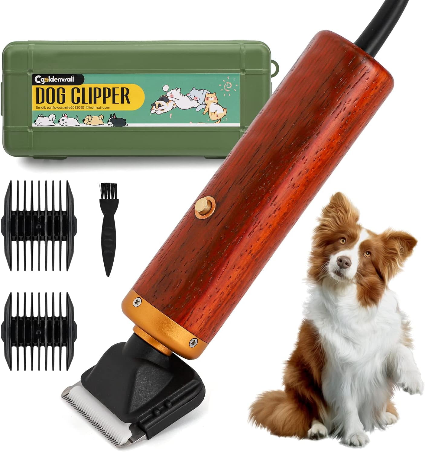 CGOLDENWALL Professional Hairy Rabbit Clipper Pet Hair Trimmer 3m Wire ...