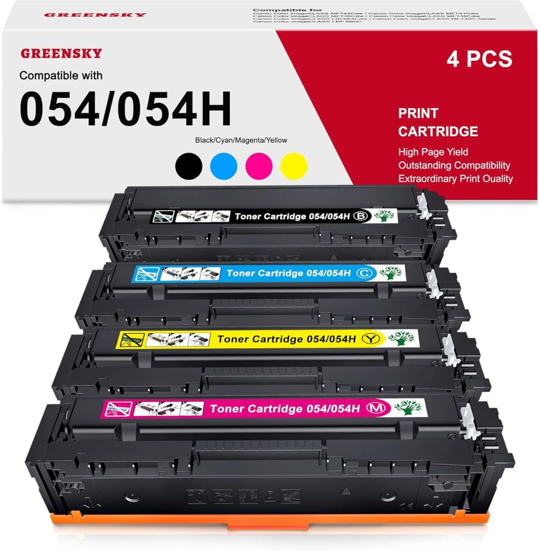 CGRP Compatible Toner Cartridge Replacement for Canon CRG 054 54 054H ...