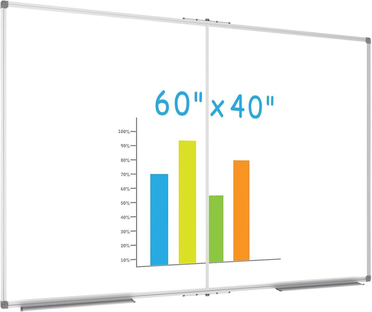 CGRP Large Foldable White Board 60x40 Inches, Dry Erase Magnetic White ...