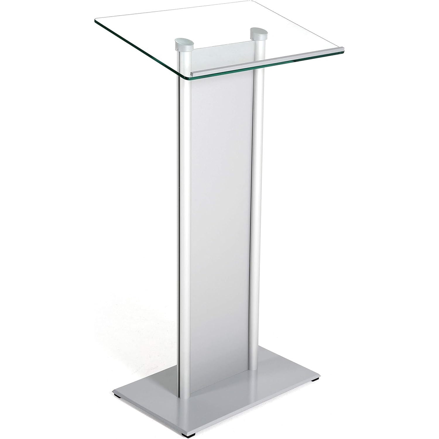 CGRP Tempered Clear Glass Conference Podium Stand with Aluminum Front ...