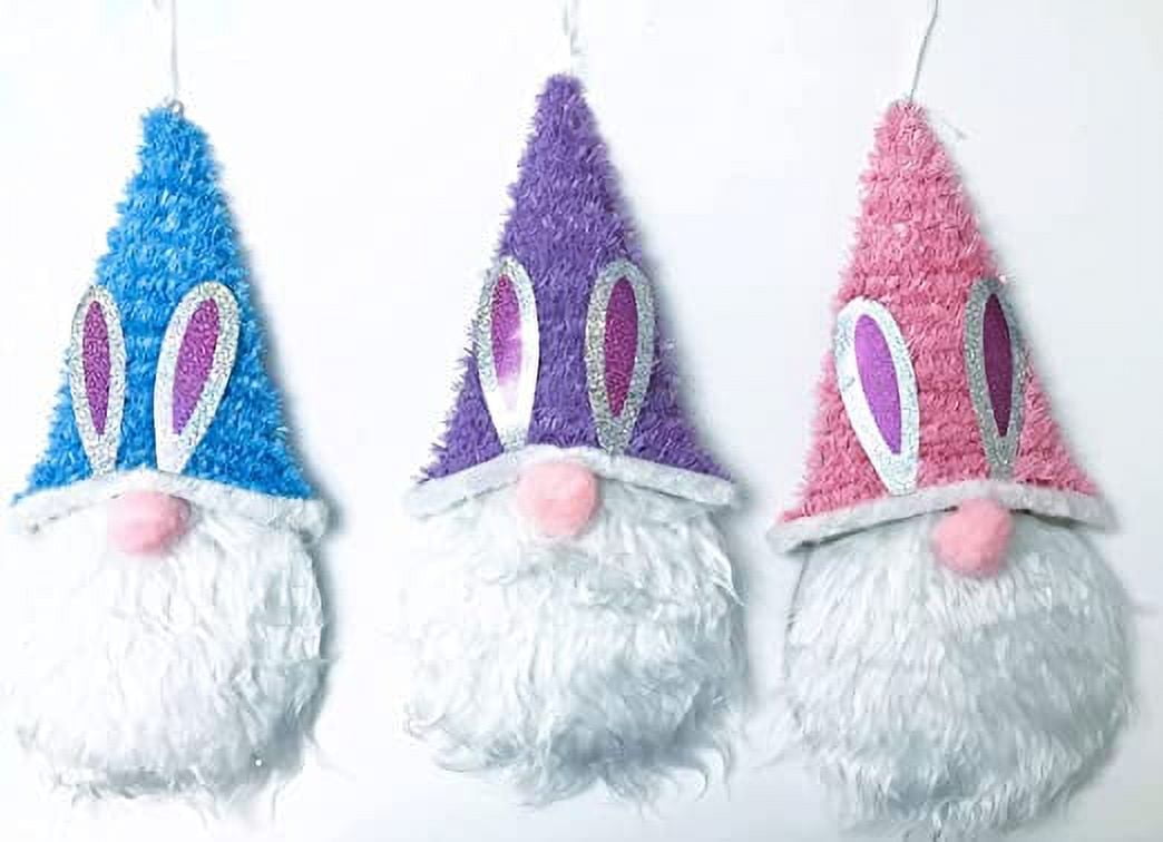 CGT Easter Tinsel Gnome Hanging Wall Signs Decoration Spring Welcome ...