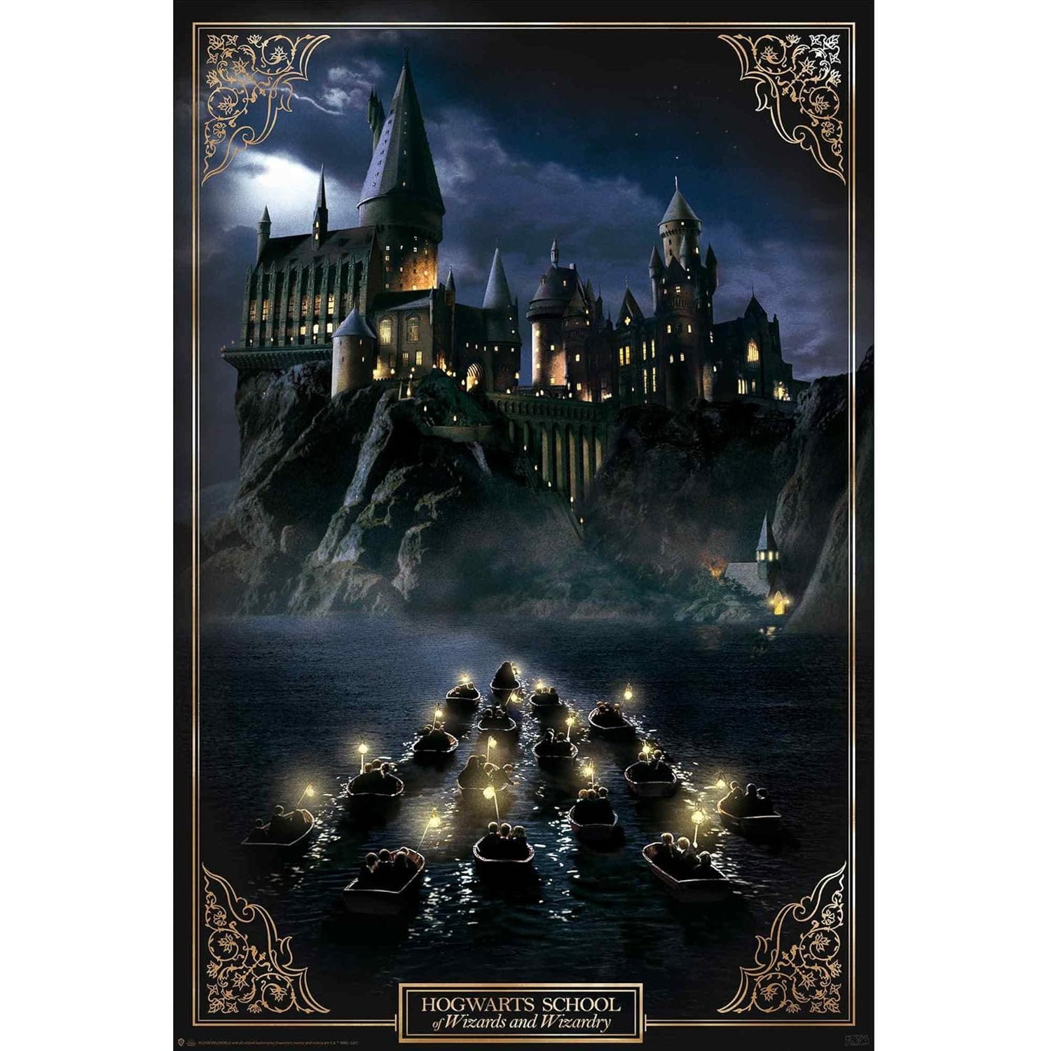 CGXP - Harry Potter Hogwarts Castle Film Poster 91.5 x 61 cm - Walmart.com
