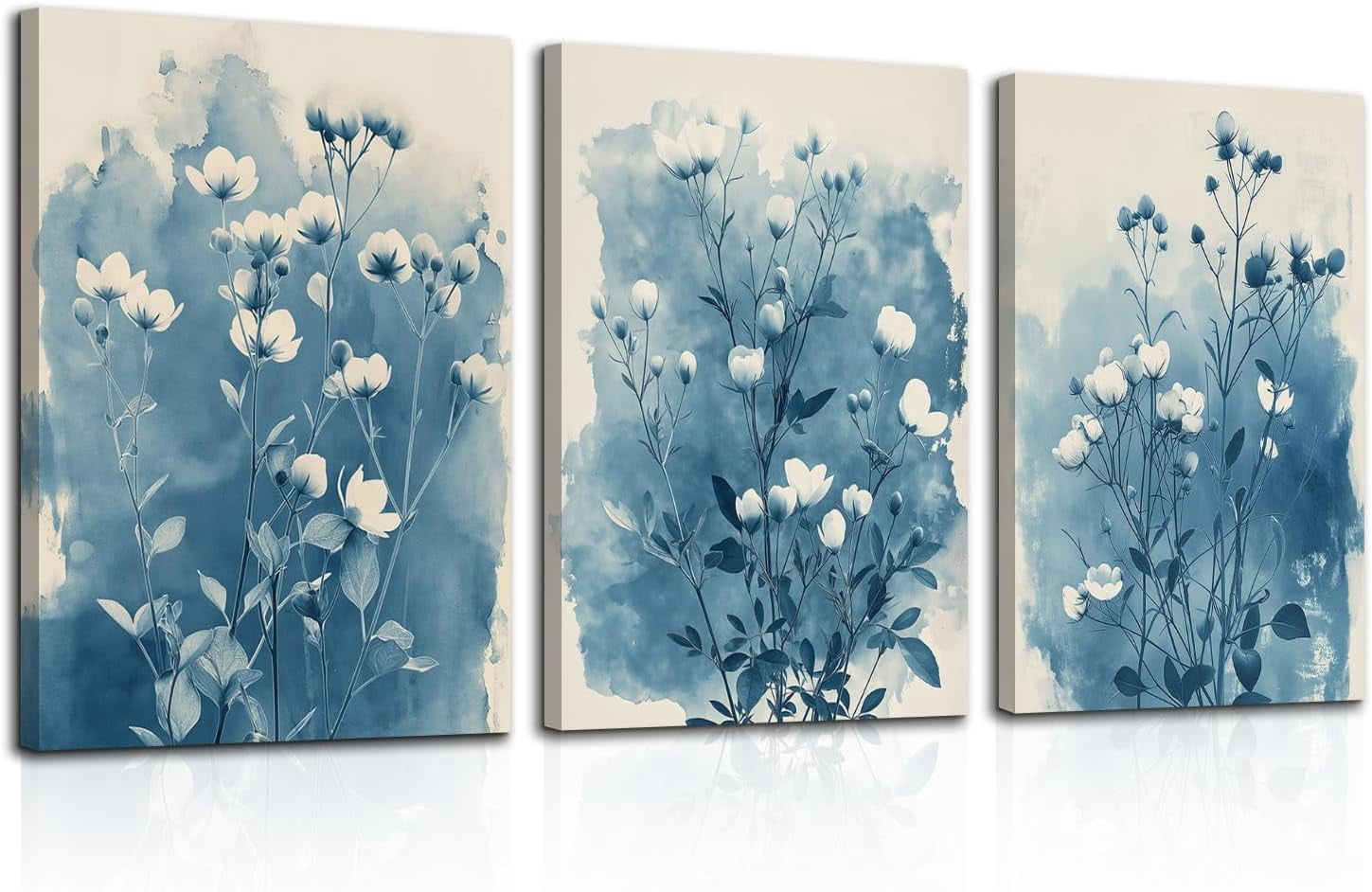 CGXY Watercolor Flowers Wall Art Colorful Flower Canvas Painting ...