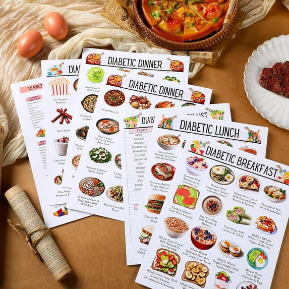 CGZQFEI 12-PC Carb Control Diet Planner - Meal Prep Nutrition Tracking ...