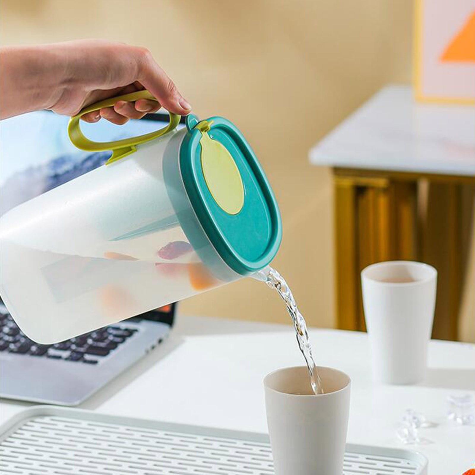 CGZQFEI 50oz Airtight Plastic Jar - Locking Handle Container with ...