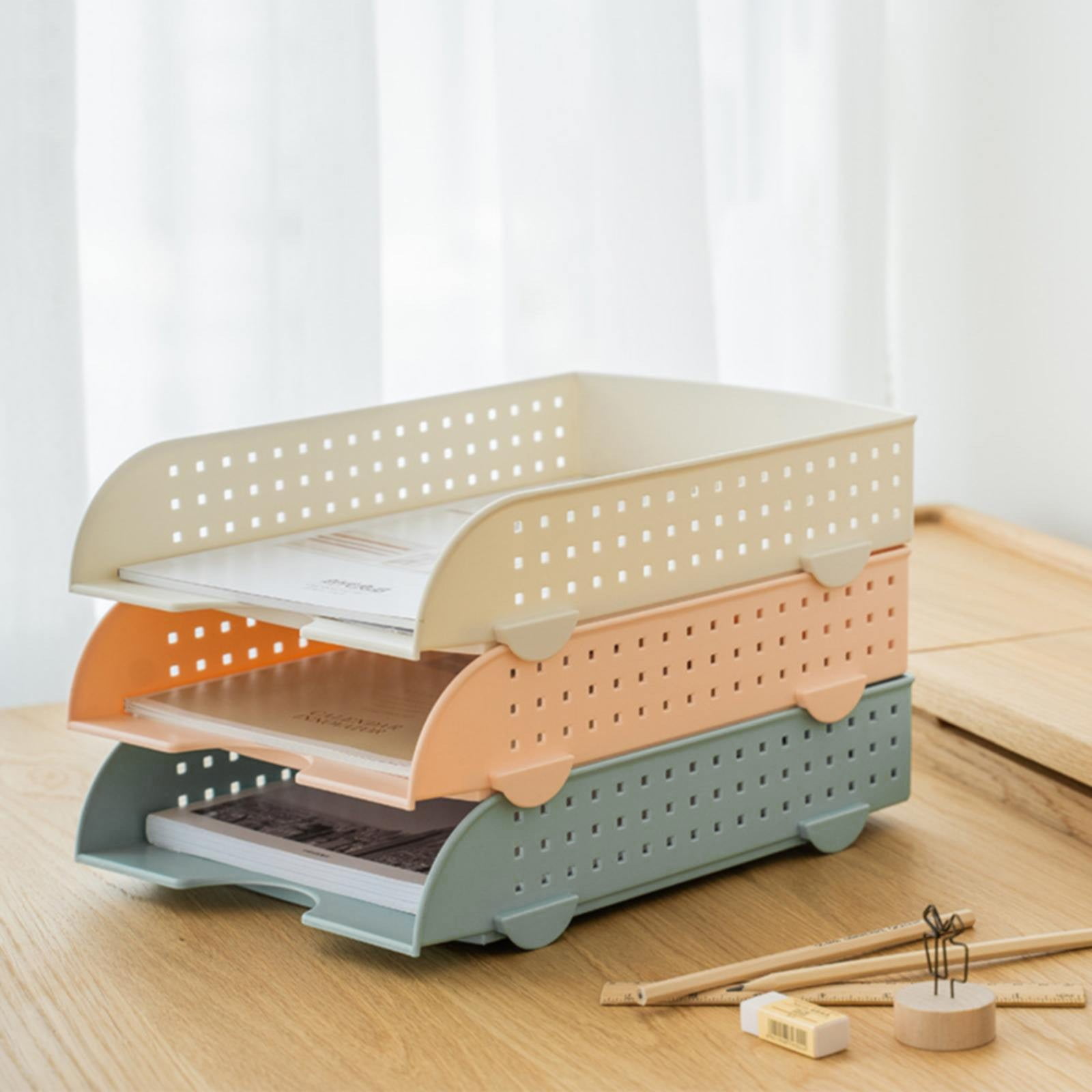 CGZQFEI Facility Multilayer Tier Letter Tray- Space Saving Desktop ...