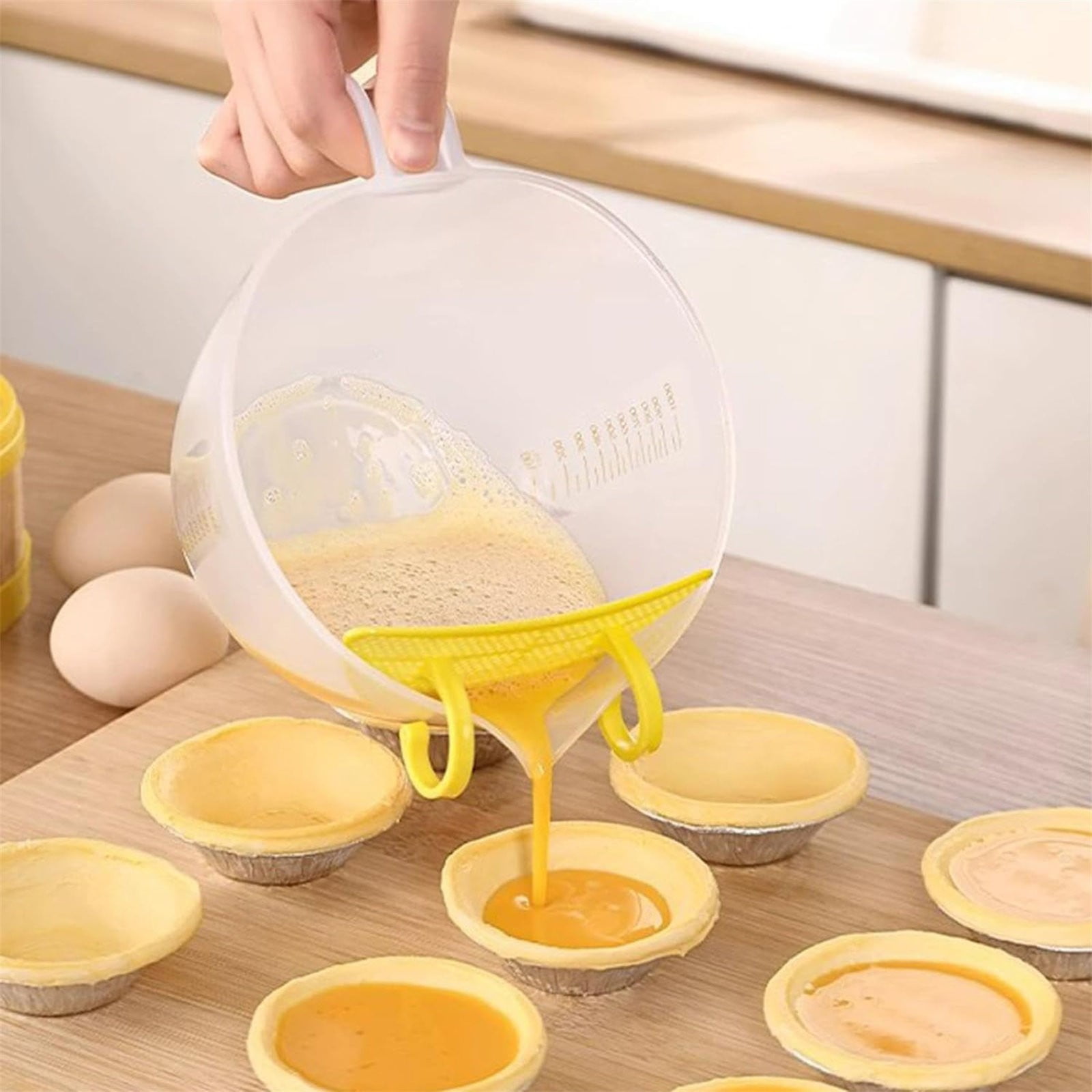 CGZQFEI Filter Measuring Cup For Baking and Cooking,Beating Eggs Bowls ...