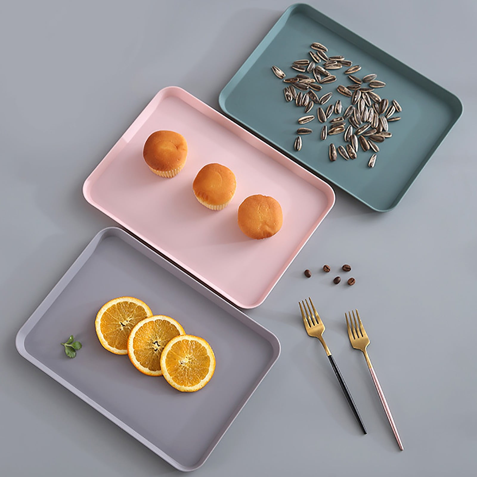 CGZQFEI Restaurant-Style Fast Food Serving Tray - Durable Plastic ...