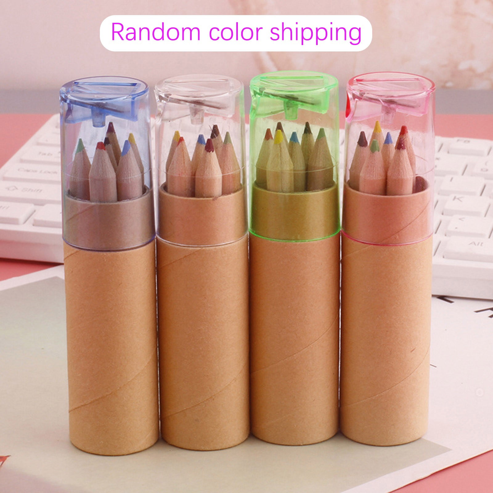 CGZQFEI Set of 6pc Mini Drawing Colored Pencils for Kids , Portable ...