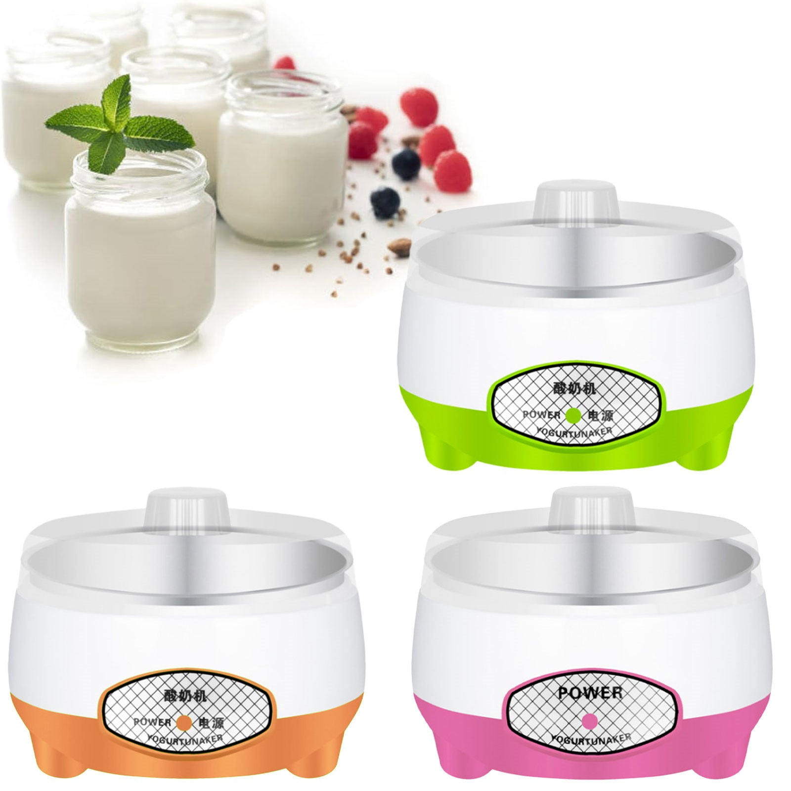 CGZQFEI Yogurt Maker Machine Stainless Steel Container for Homemade DIY ...