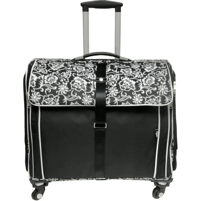 CGull Ultimate Craft Machine & Supplies Trolley Canvas Tote Black With ...