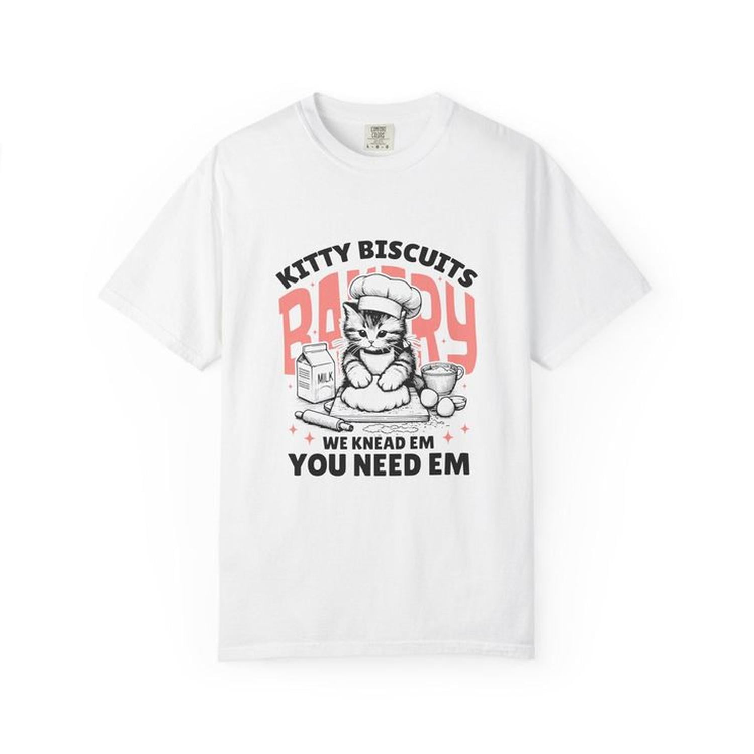 CH-037,Kitty Biscuits Bakery,Comfort Colors® Unisex Washed Shirt,cute ...