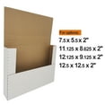 CH-BOX 50 Pack 12.125x9.125x2'' Corrugated Easy-Fold Box Mailers Height ...