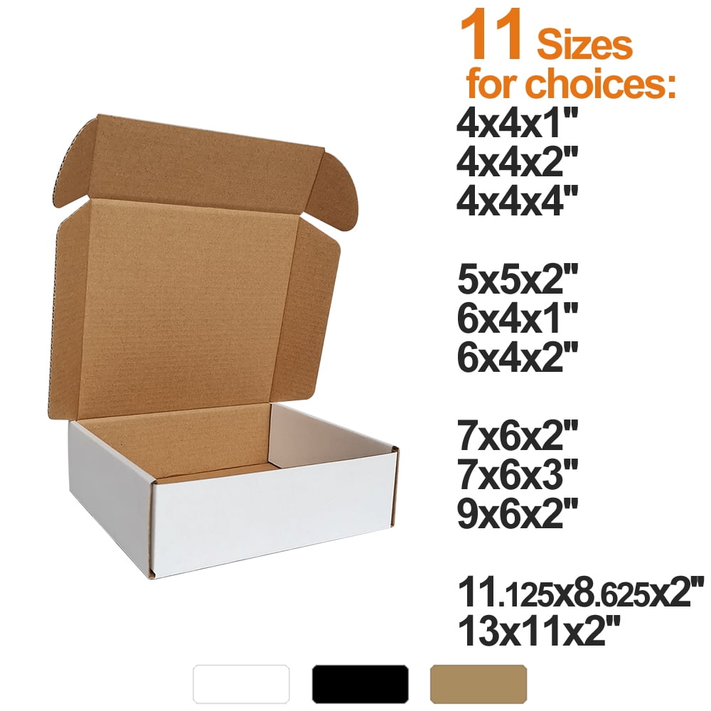 CH-BOX Corrugated Mailers, Cardboard Shipping Boxes, Inner Size 7" x 6 ...