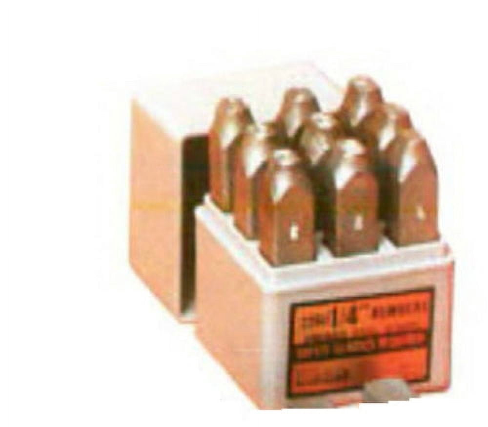 CH Hanson 20685 Standard High Quality Number Stamp Set, 1/4", 9-Piece ...