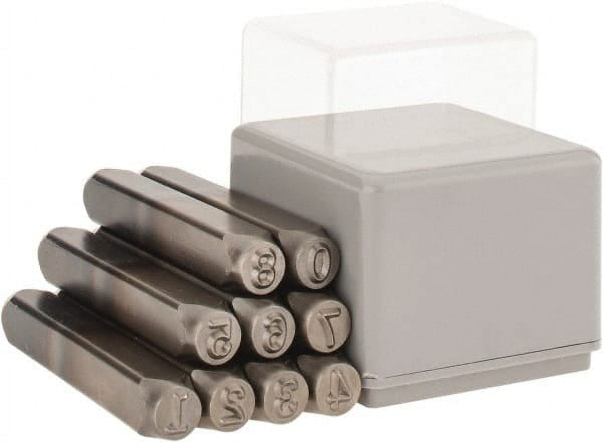 CH Hanson 9 Piece Steel Number Stamp Set, 1/4" Character Height (item ...