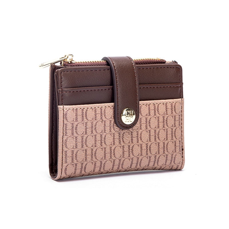 CH Luxury Brand Classic Retro Square Design Card Case Fashion Button ...