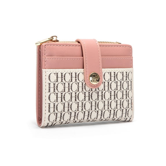 CH Luxury Brand Classic Retro Square Design Card Case Fashion Button ...