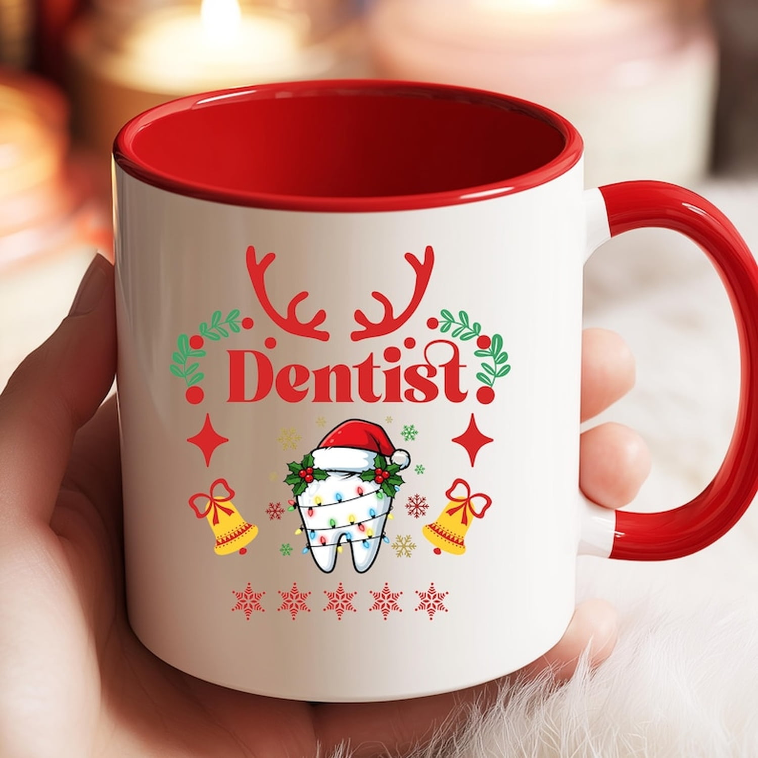 CH1Ristmas DentiS1offee Mug H1oliday Gift for Dentis Santa Tooth Mug ...