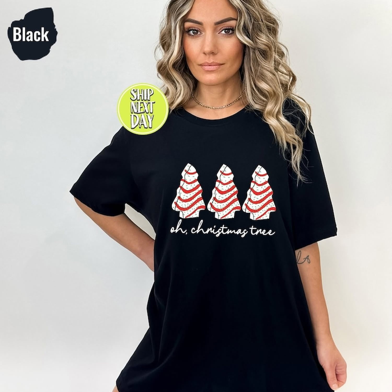 CH1Ristmas Tree C1Ake t-S1Hirt, Little Debbie H1oliday C1Ake S1Hirt, Oh ...