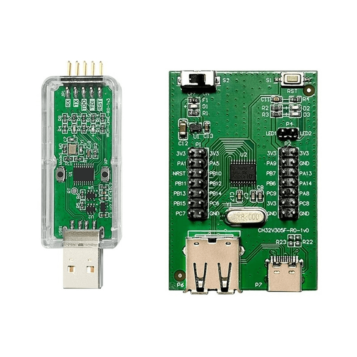 CH32V305 Development Board 32-Bit RISC-V Interconnect Microcontroller Evaluation Board - Walmart.com