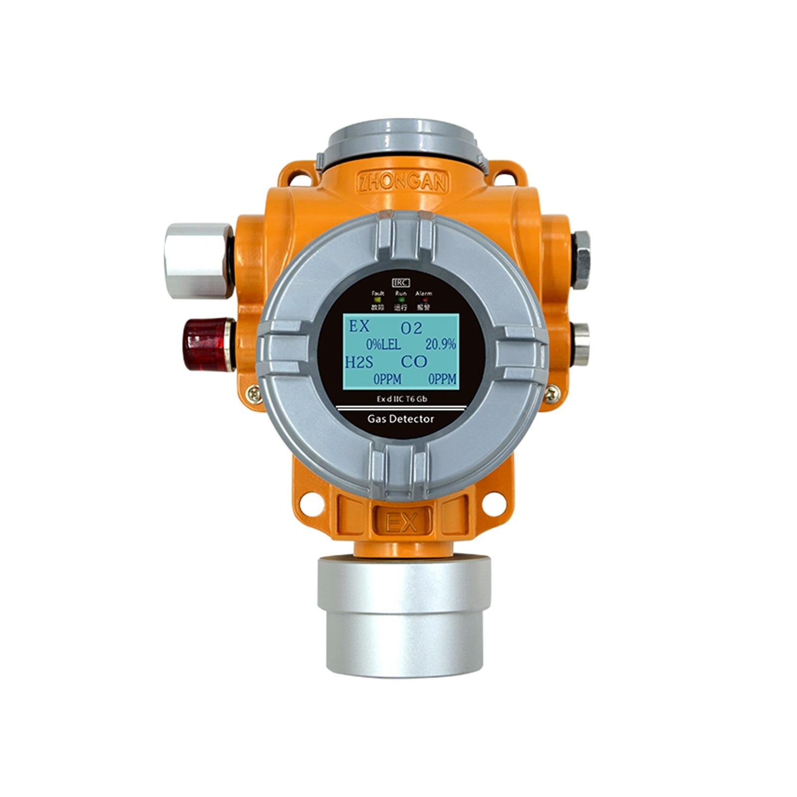 CH4 O2 CO H2S Fixed Multi Gas Detector LCD Display GTYQ-S400 Onsite Gas ...