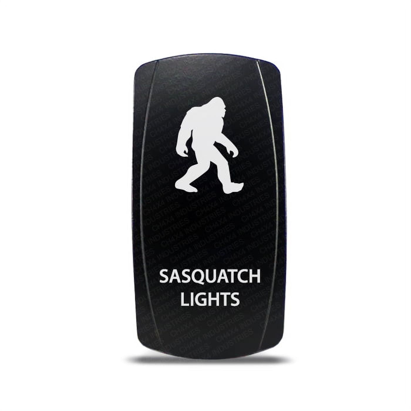 CH4X4 Rocker Switch Sasquatch Lights Symbol - White Led - Walmart.com