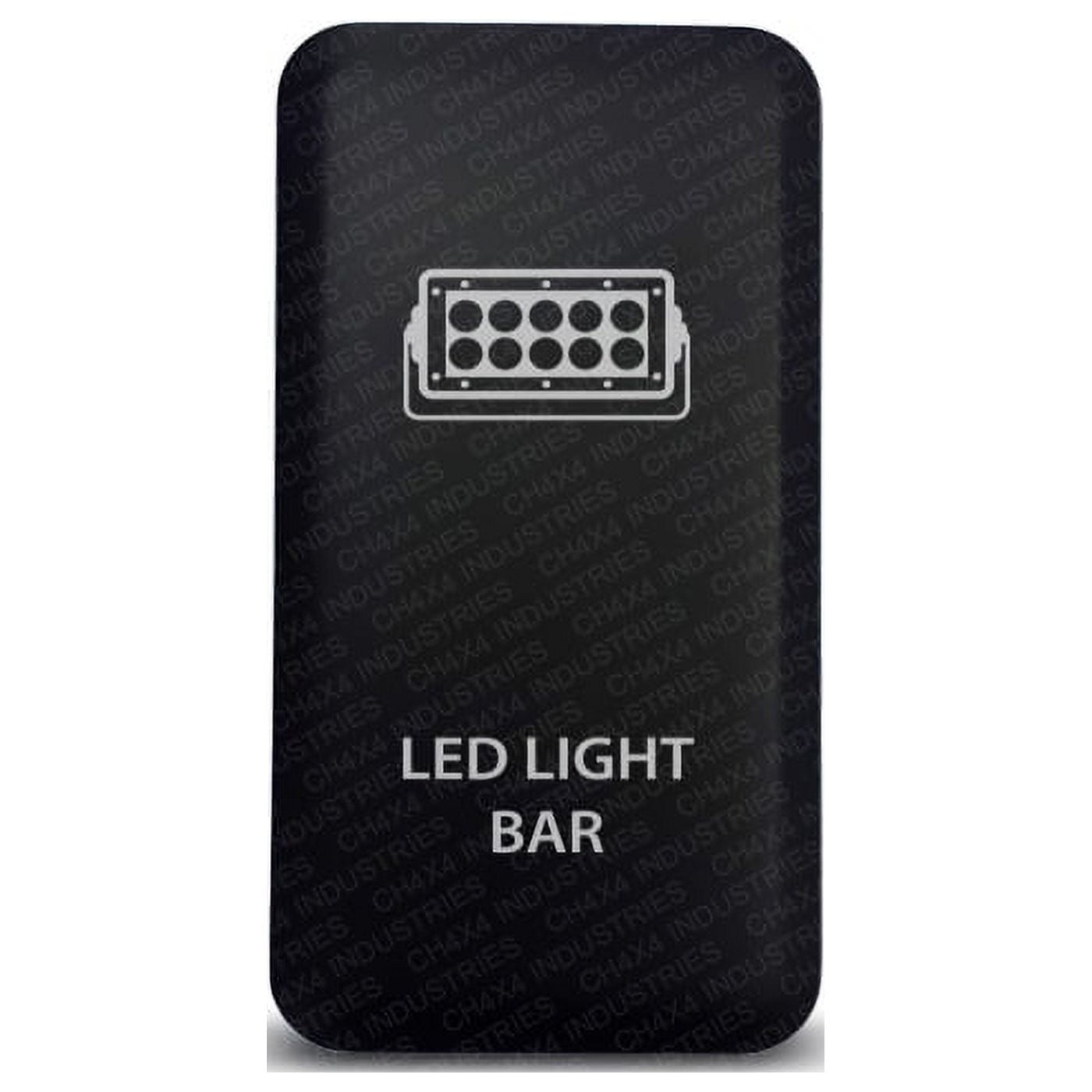 CH4x4 Toyota Push Switch LED Light Bar Symbol - White LED - Walmart.com