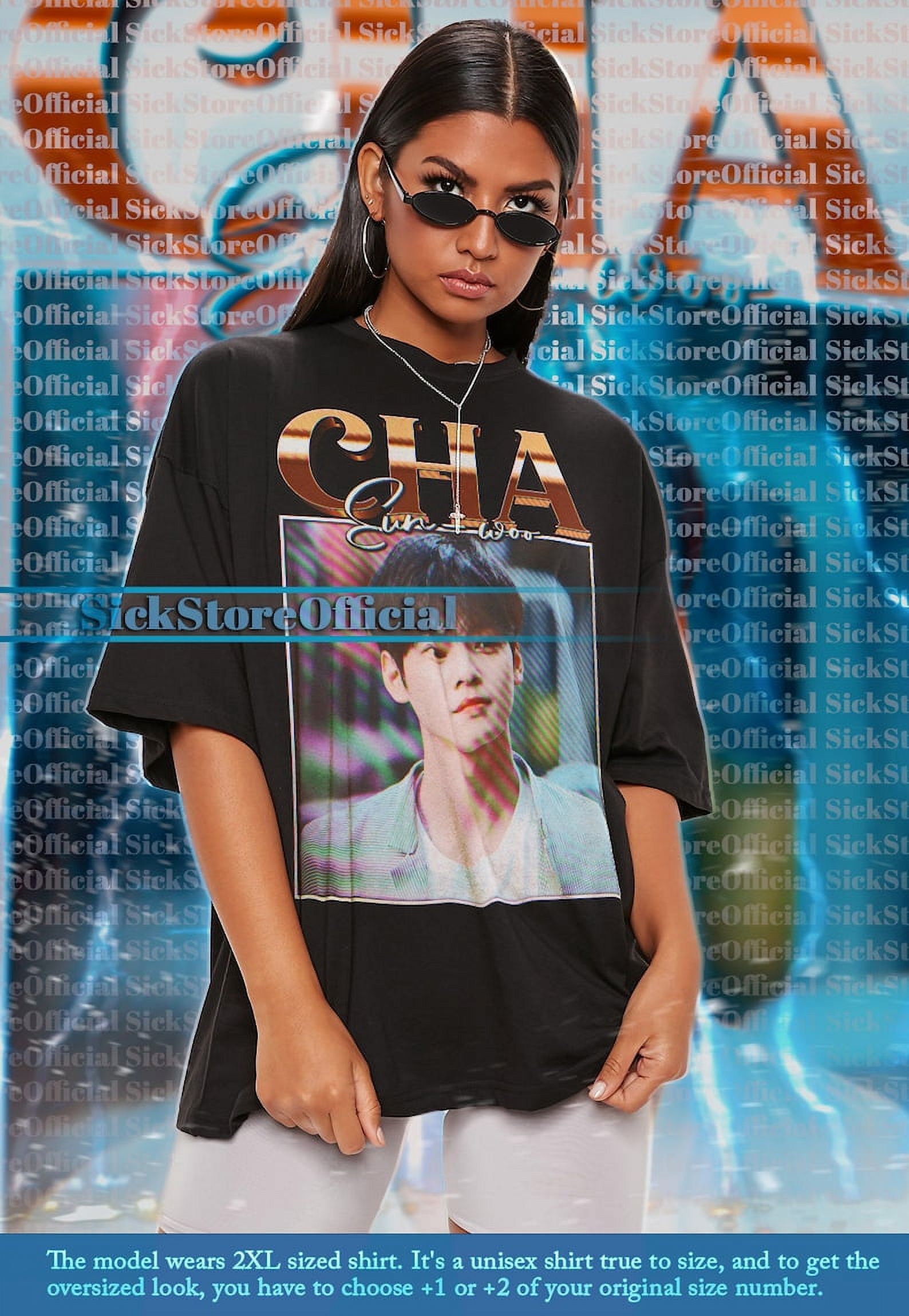 CHA EUN-WOO Vintage Shirt, Cha Eun-Woo Homage Tshirt, Cha Eun-Woo Fan ...
