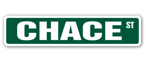 CHACE Street Sign Childrens Name Room Sign | Indoor/Outdoor | 30" Wide ...