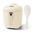 CHACEEF Mini Rice Cooker 2-Cups Uncooked, 1.2L Portable Non-Stick Small ...