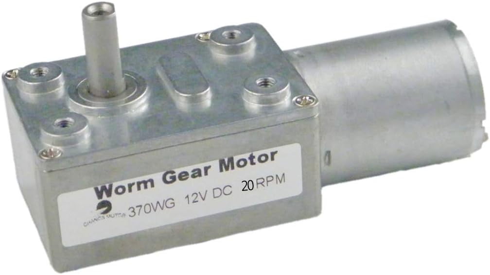 CHACNS 370WG 12V DC 20RPM Self-Locking Reversible for DIY Mini Geared ...