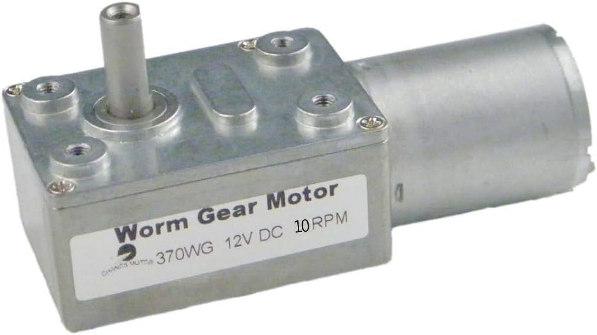 CHACNS DC Worm Gear Motor 370WG 12V DC 10RPM for Range Hood Nesting ...