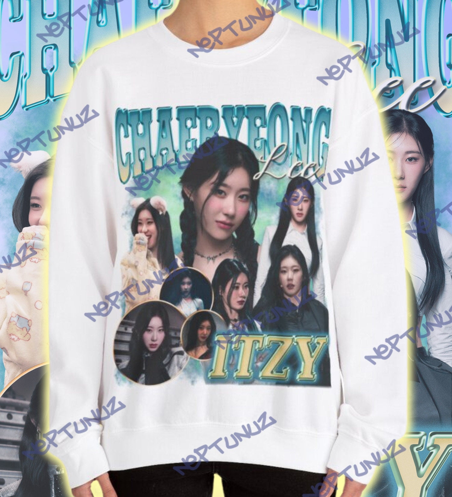 CHAERYEONG Shirt Kpop Girlband Singer Celebrity 90s Retro Vintage Style ...