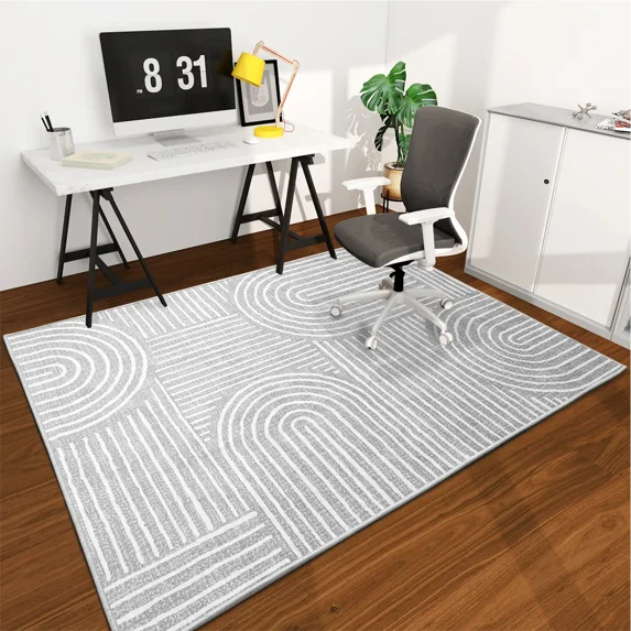 CHAKME Hardwood Floor Office Chair Mat, Non Slip Washable Floor ...
