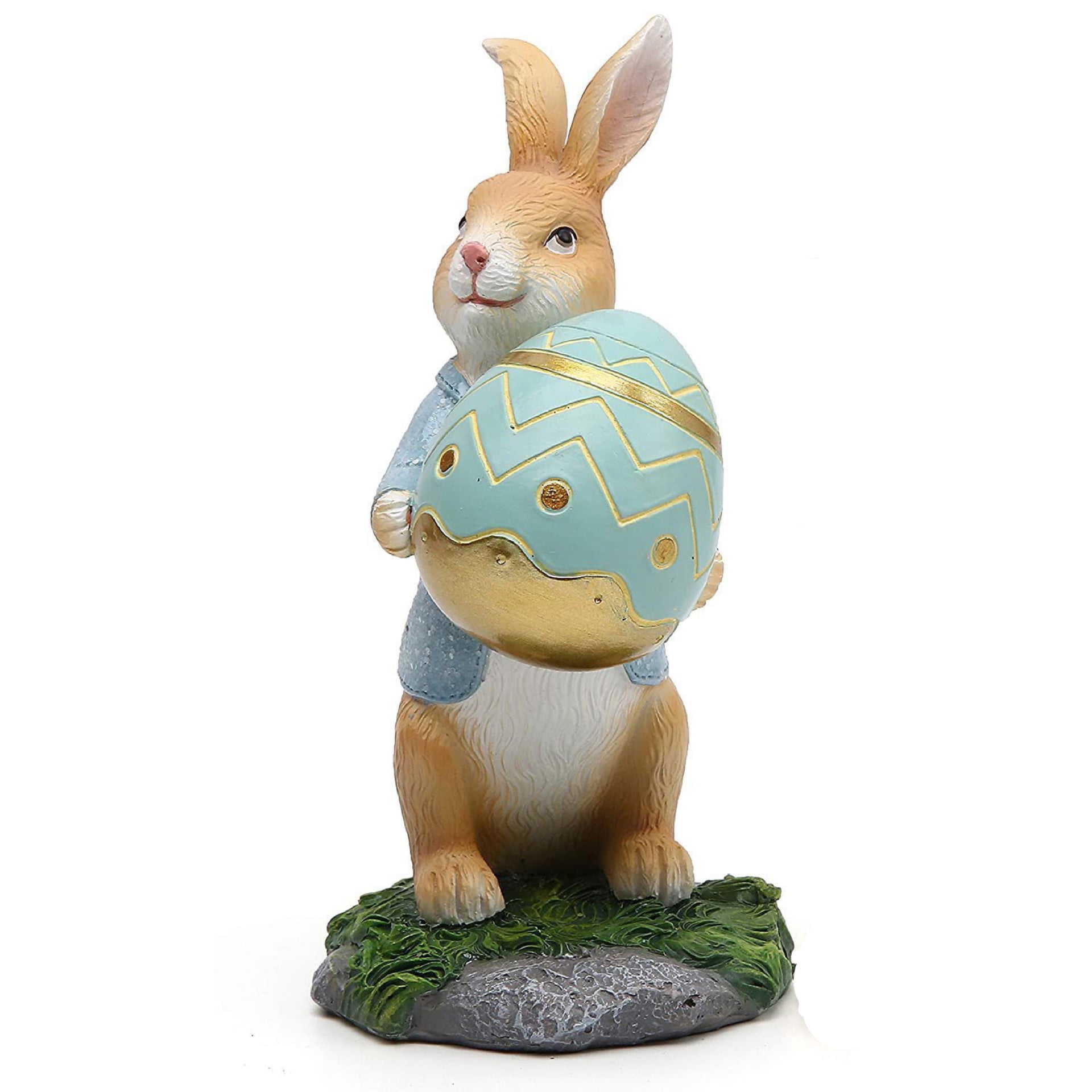 CHALKART Easter Bunny Table Decorations Resin Vintage Rustic Bunnies ...