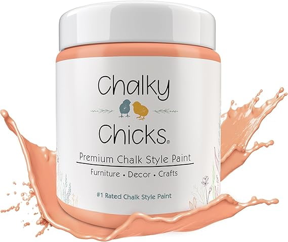 Chalky Chicks 32 Fl Oz Matte Gingers Blush Pink (Blush/Orange) Chalk ...