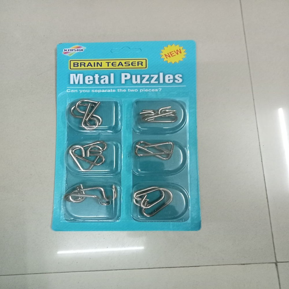 CHALLENGE METAL PUZZLE Set | Metal Puzzle Kit for Kids & Adults | Metal ...