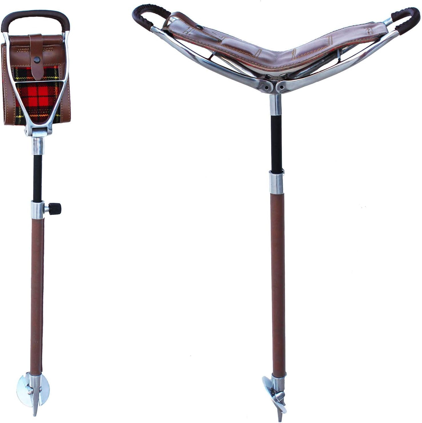 CHALLENGER Lightweight Outdoor Adjustable Hiking Golf Seat Stick ...