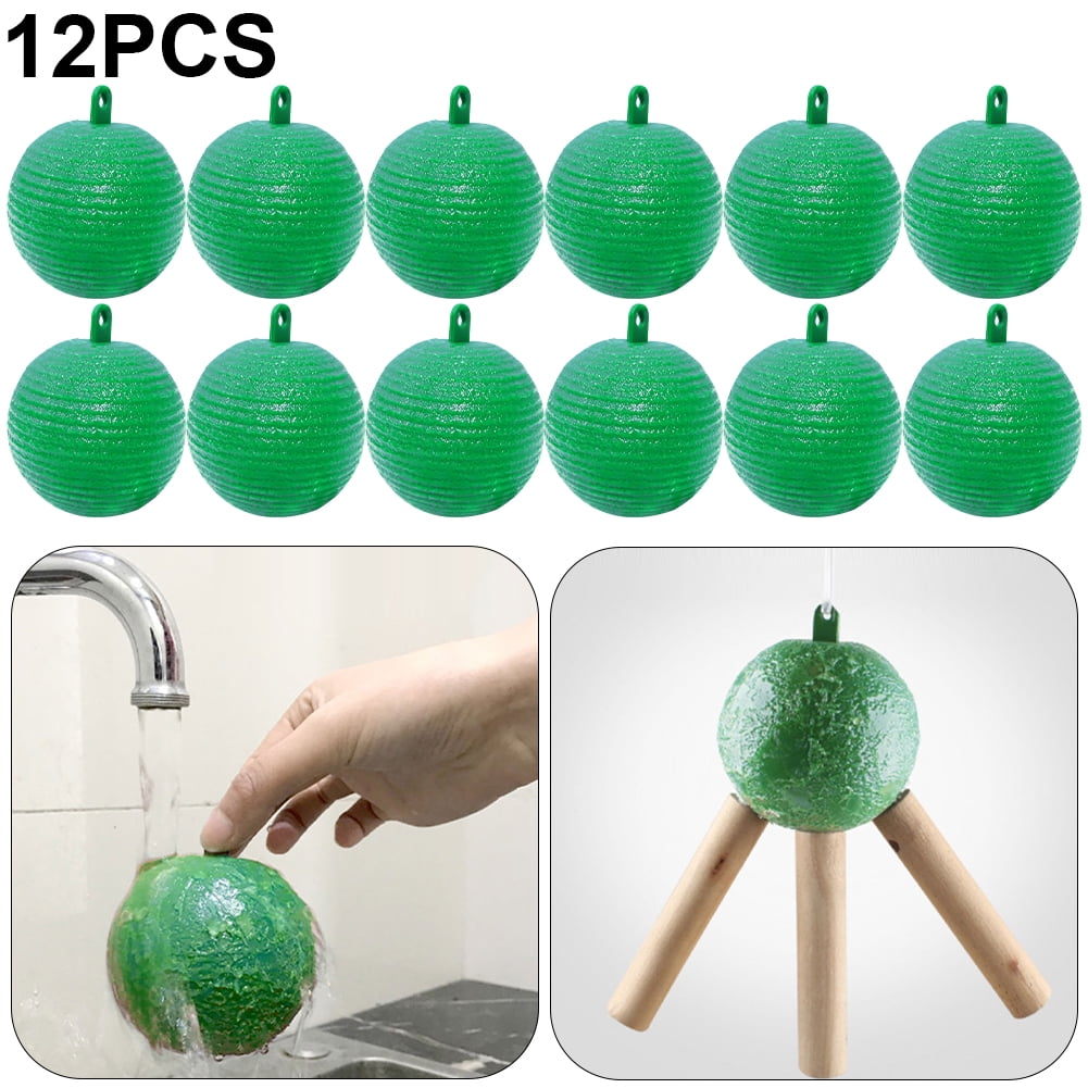 CHAMAIR Fruit Fly Traps Ball Sticky Traps Ball, Gnat Traps Flying ...