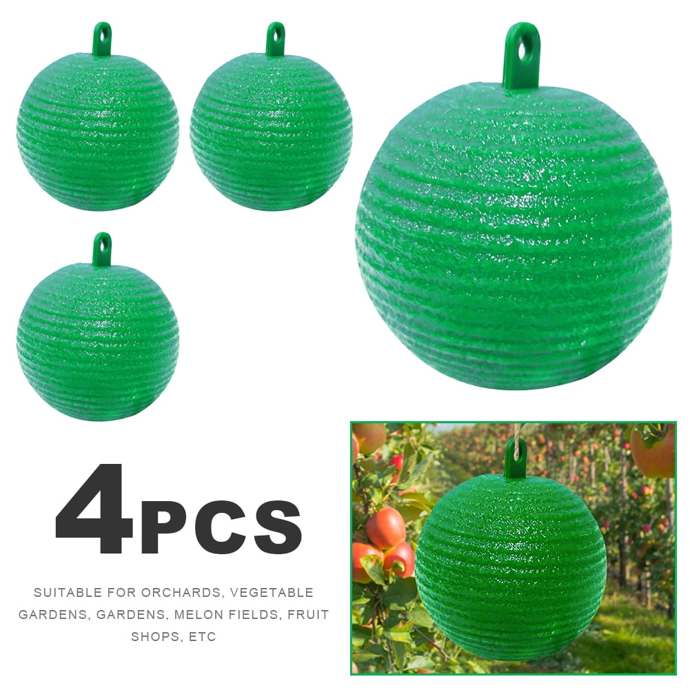 CHAMAIR Fruit Fly Traps Ball Sticky Traps Ball, Gnat Traps Flying ...