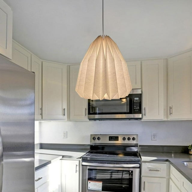 CHAMAIR Nordic Creative Paper Origami Lantern Shade Pendant Light Decor ...