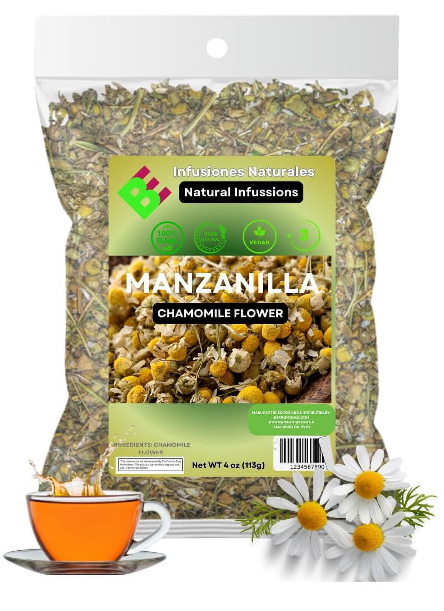 CHAMOMILE FLOWER TEA 4 oz | TE FLOR DE MANZANILLA 4oz - Walmart.com