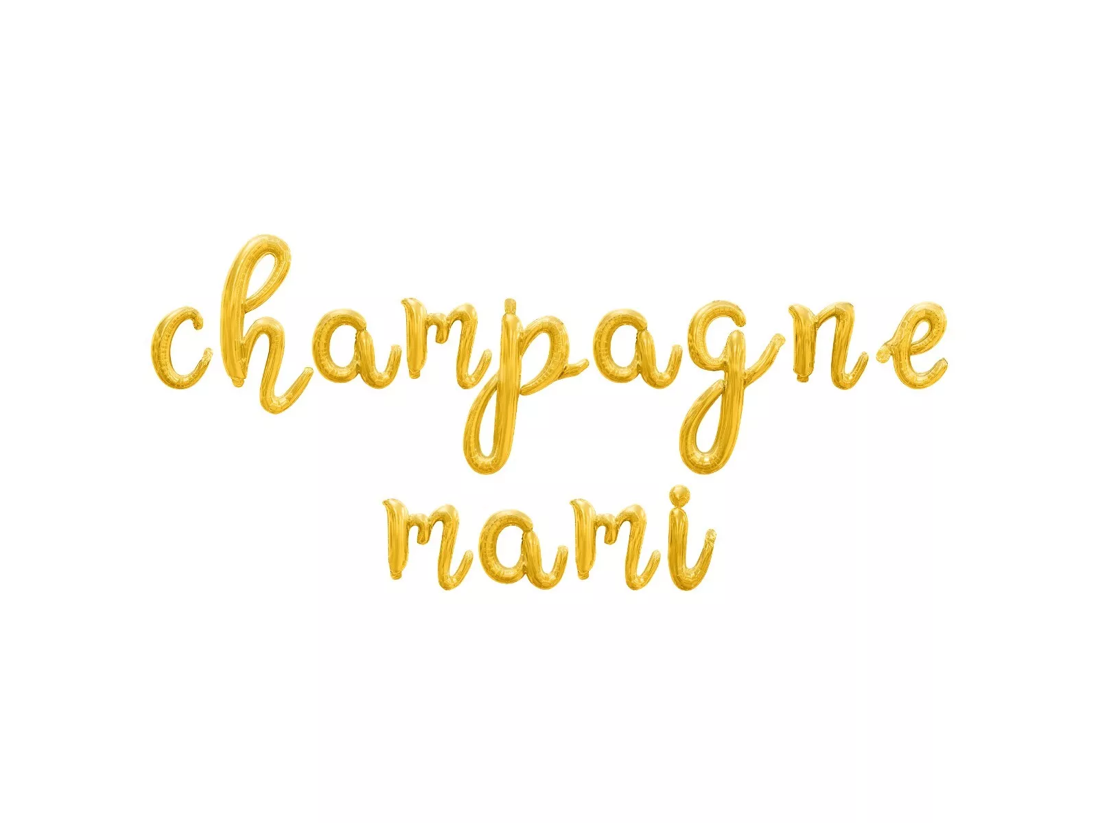 CHAMPAGNE MAMI Cursive Letter Balloon Banner - Bachelorette Party ...