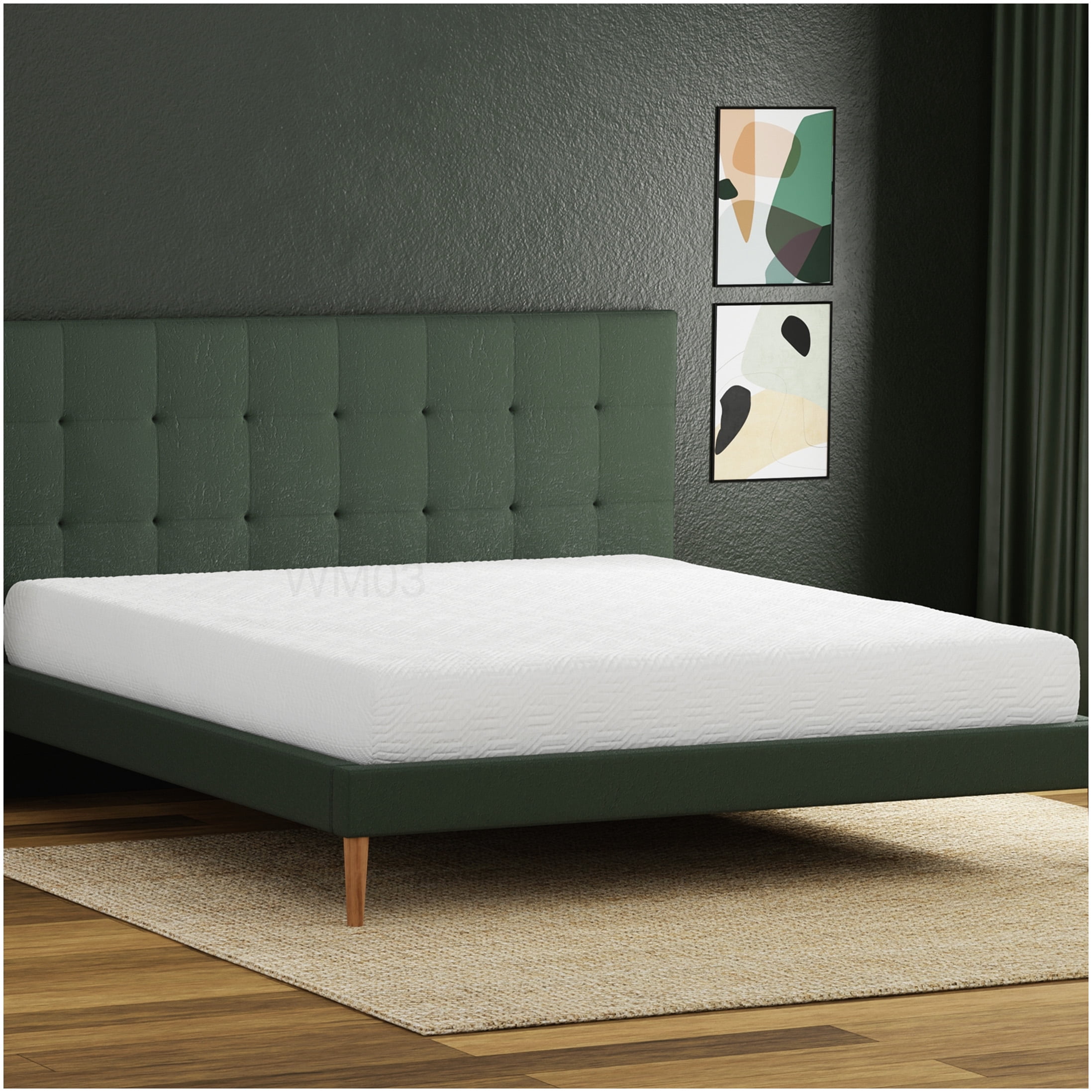 CHAMPFLAG Cooling Gel Memory Foam Mattress, Full Size, Medium Firm, in ...