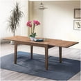 CHAMPFLAG Expandable Dining Table for 6-8, Modern Walnut Wood Table ...